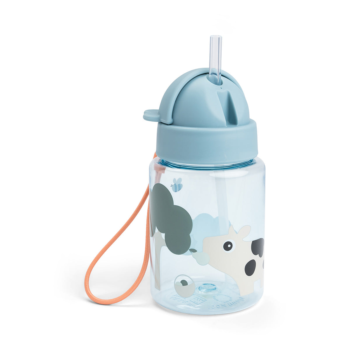 Done by Deer Tiny Farm Straw Bottle - Blue | HUS & HEM – Hus & Hem