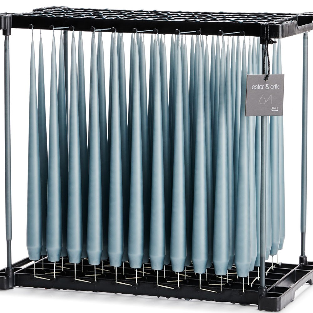 Ester & Erik Steel Blue 32 cm Tapered Candle - 64 | HUS & HEM – Hus & Hem