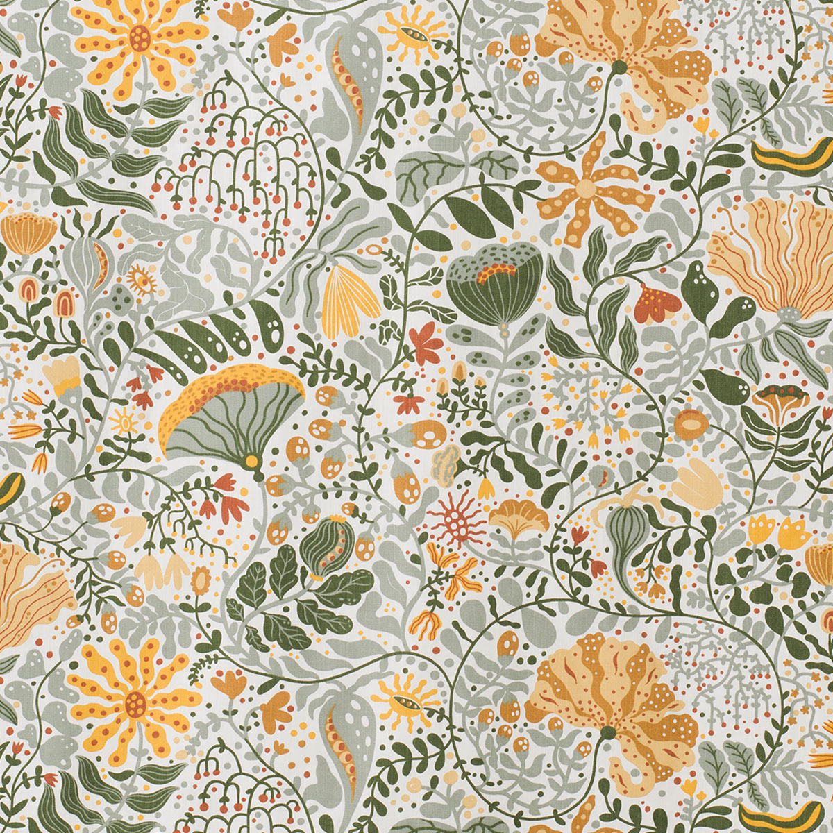 Spira of Sweden Myllra Scandinavian Fabric - Yellow – Hus & Hem
